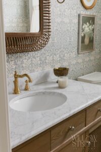 A Powder Room with Main Character Energy – Willow Street Interiors